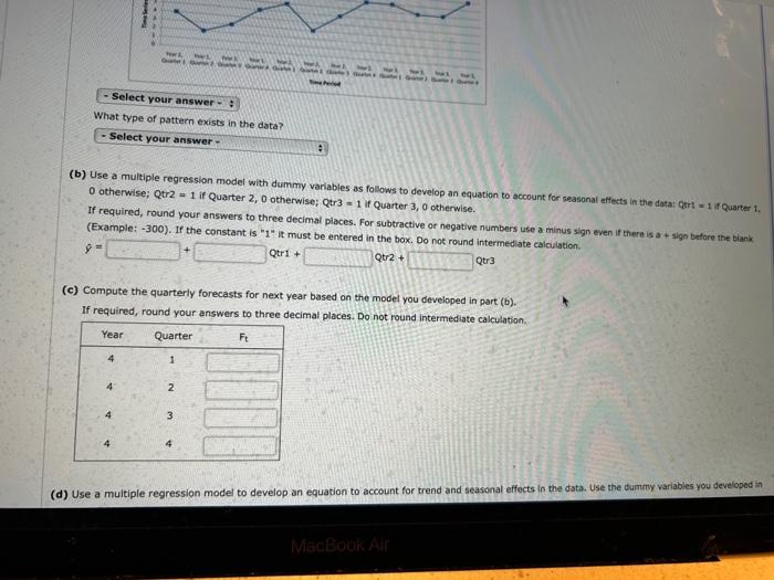 Solved Problem 08-23 Algo (Using Regression Analysis for | Chegg.com