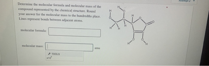 Solved Attempt 2 → Determine The Molecular Formula And