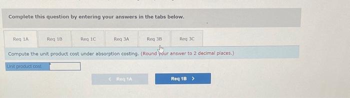 Solved Problem 6-23 (Algo) Absorption and Variable Costing; | Chegg.com