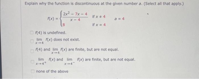 Solved Consider the following function. f(x)=x−8x2−17x+72 | Chegg.com