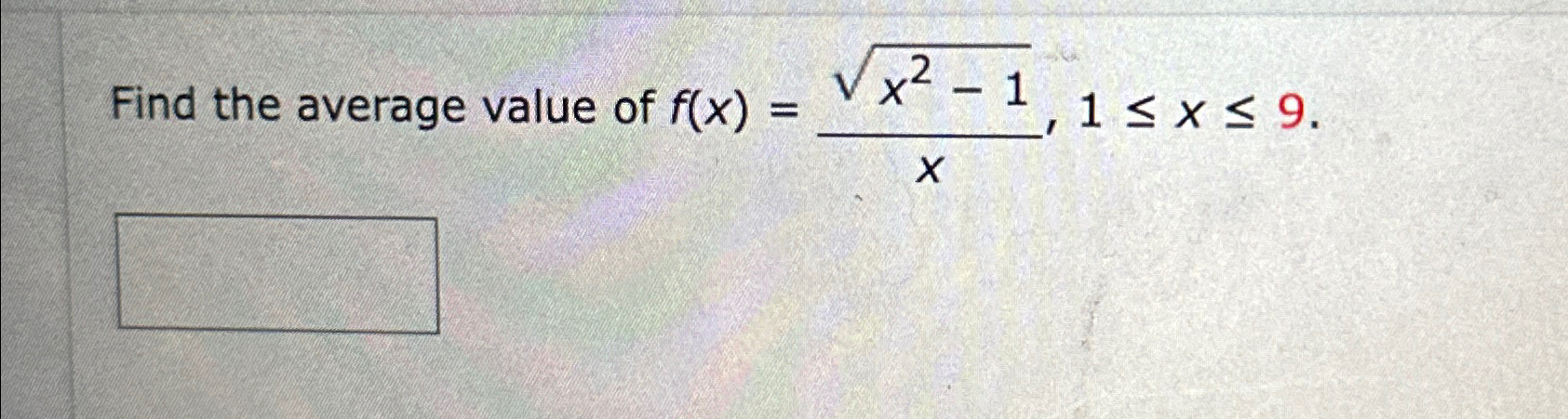Find the average value of f(x)=x2-12x,1≤x≤9 | Chegg.com