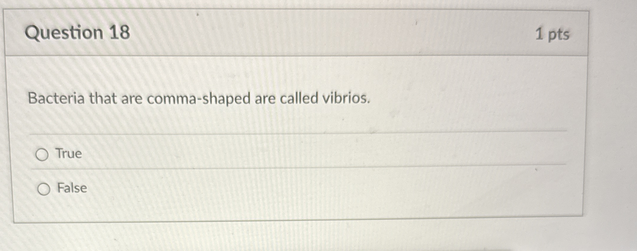 Solved Question 181 ﻿ptsBacteria that are comma-shaped are | Chegg.com