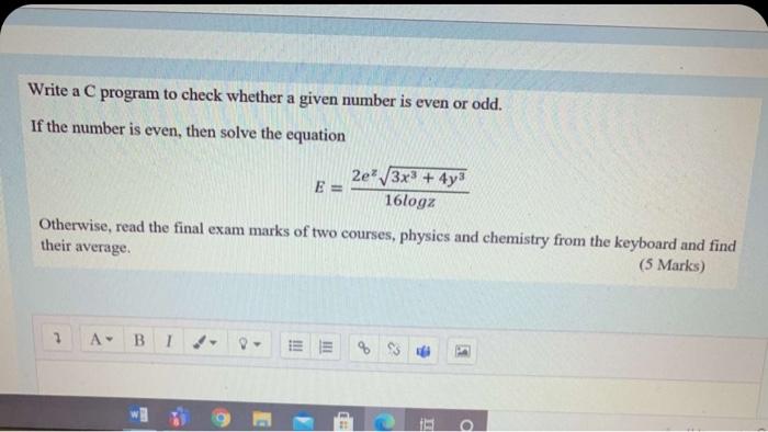 Solved Write A C Program To Check Whether A Given Number Is