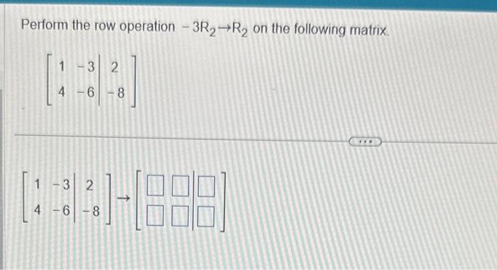 Solved Write the coefficient matrix and the augmented matrix | Chegg.com