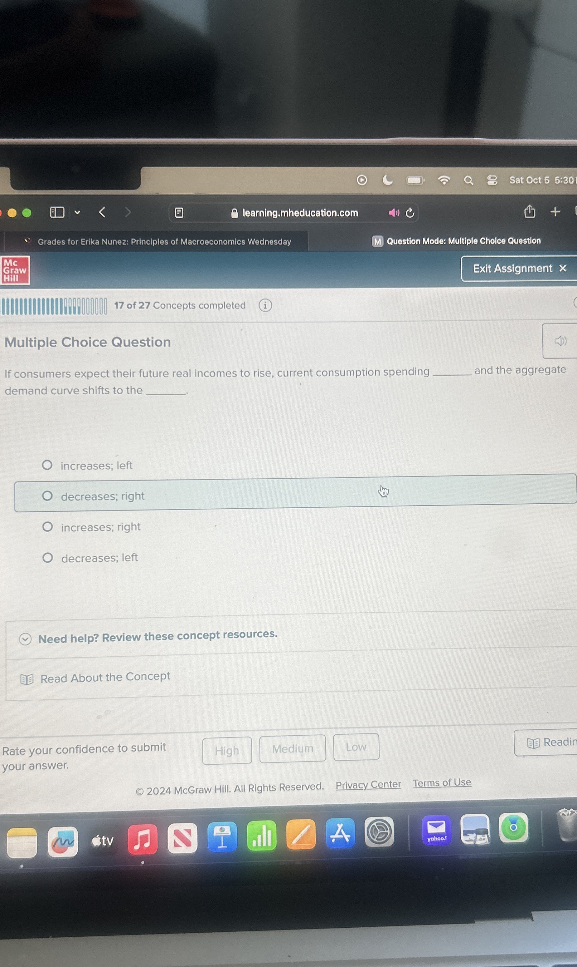 Solved Multiple Choice QuestionIf consumers expect their | Chegg.com
