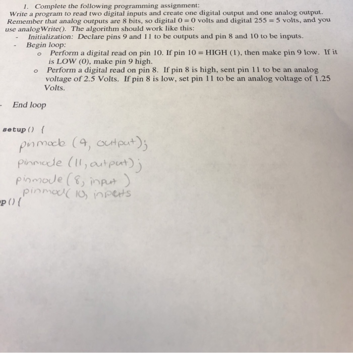 Solved 1 Complete The Following Programming Assignment 0960