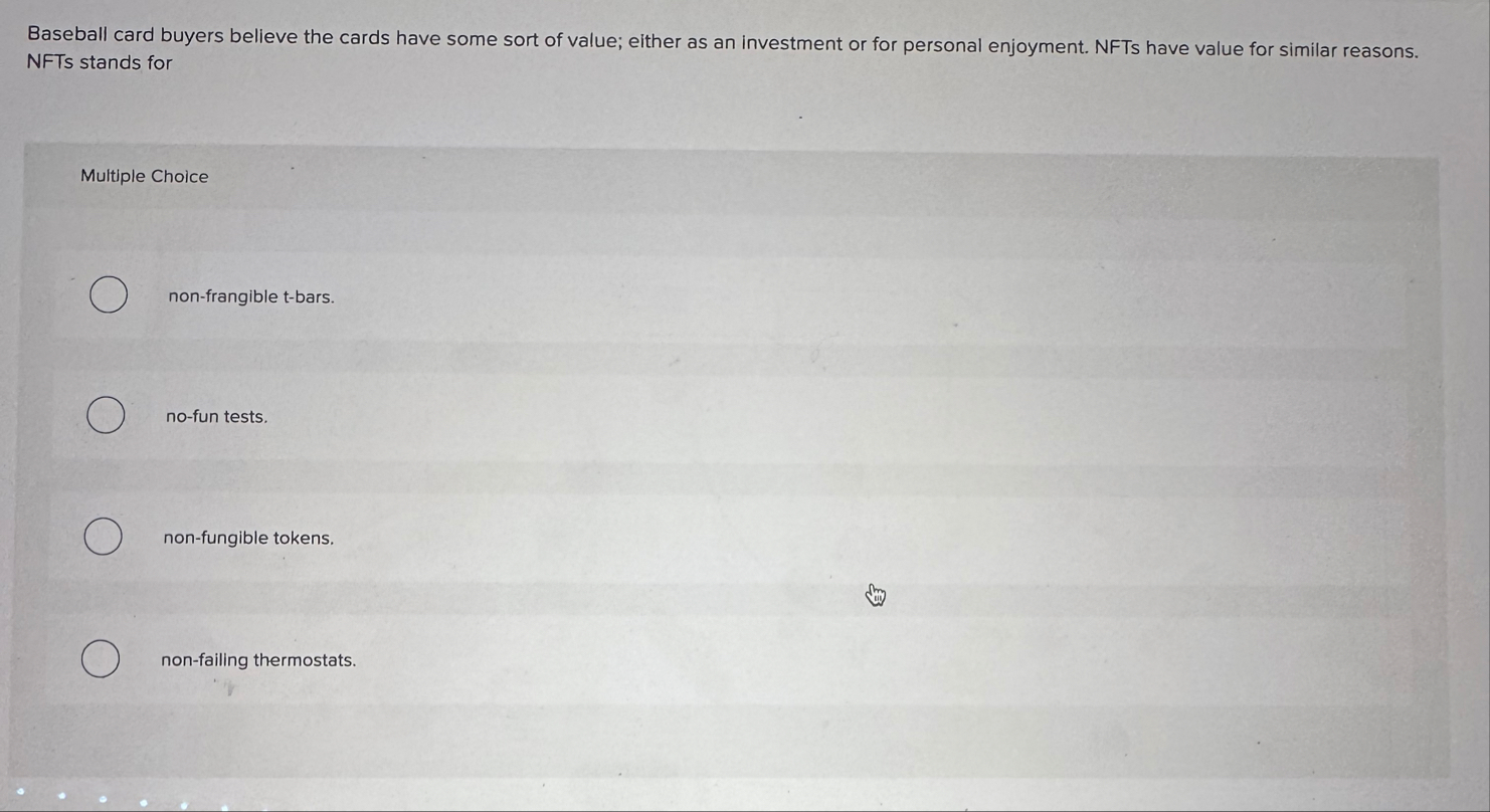 Solved Baseball card buyers believe the cards have some sort | Chegg.com