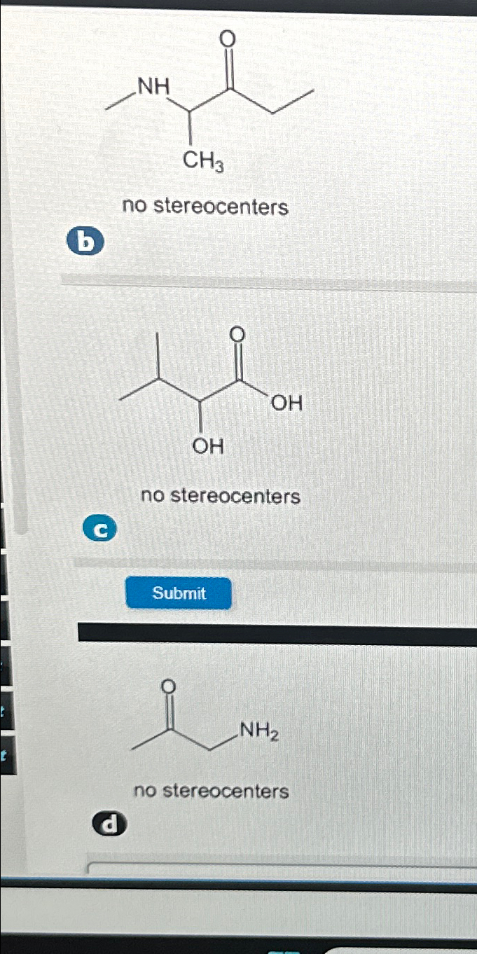 Solved Mark each stereocenter in these molecules. Note that | Chegg.com