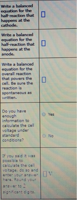 Solved Write a balanced equation for the half-reaction that | Chegg.com