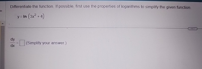 Solved Differentiate the function. If possible, first use | Chegg.com Solved Differentiate the function. If possible, first use | Chegg.com