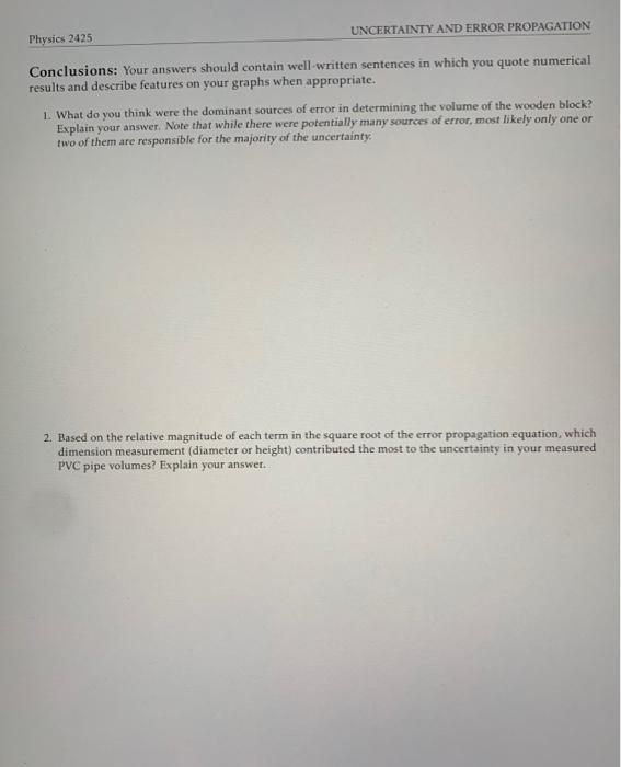 Solved Data \& Analysis: The procedure/analysis instructions | Chegg.com