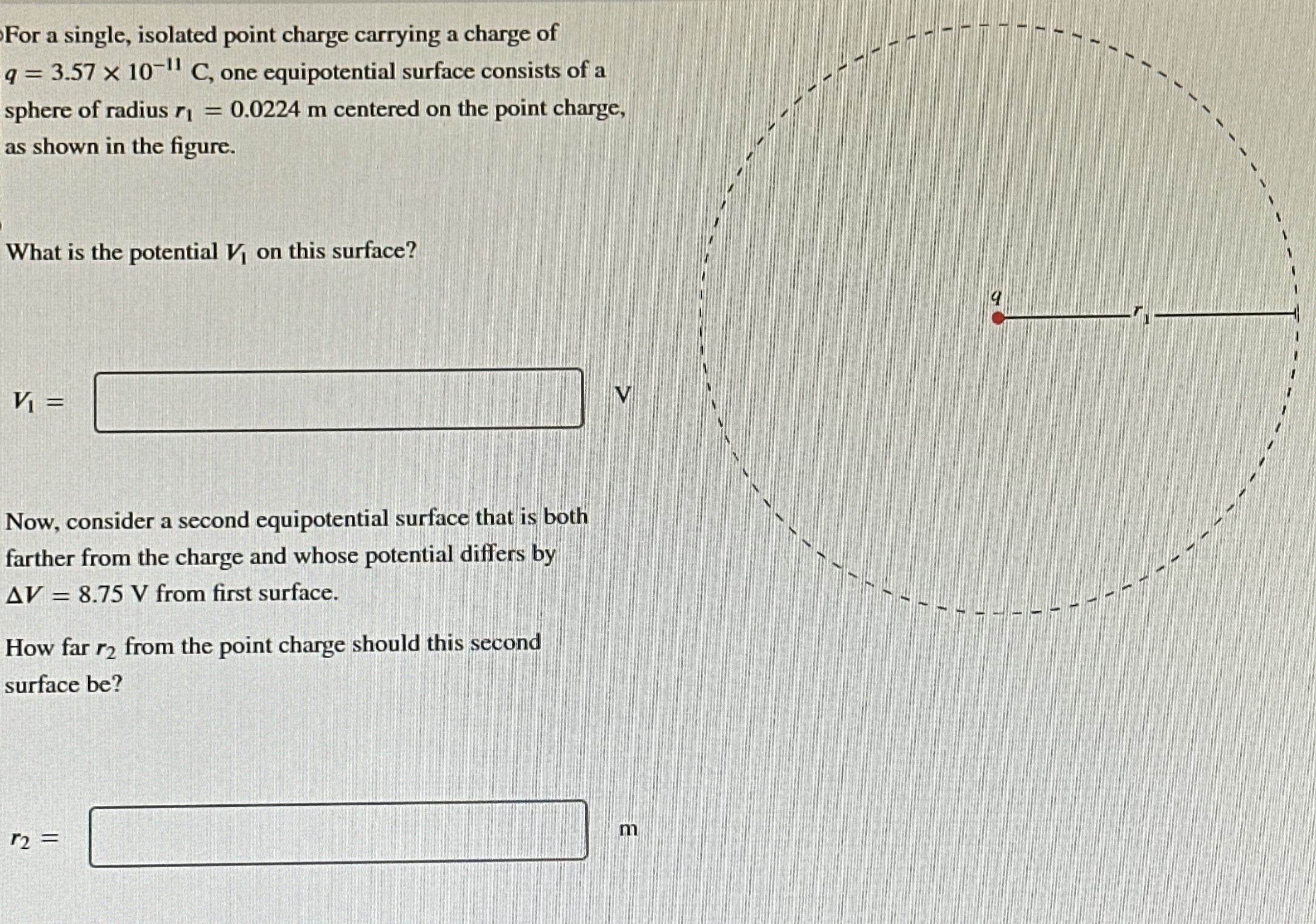 Solved For a single, isolated point charge carrying a charge | Chegg.com
