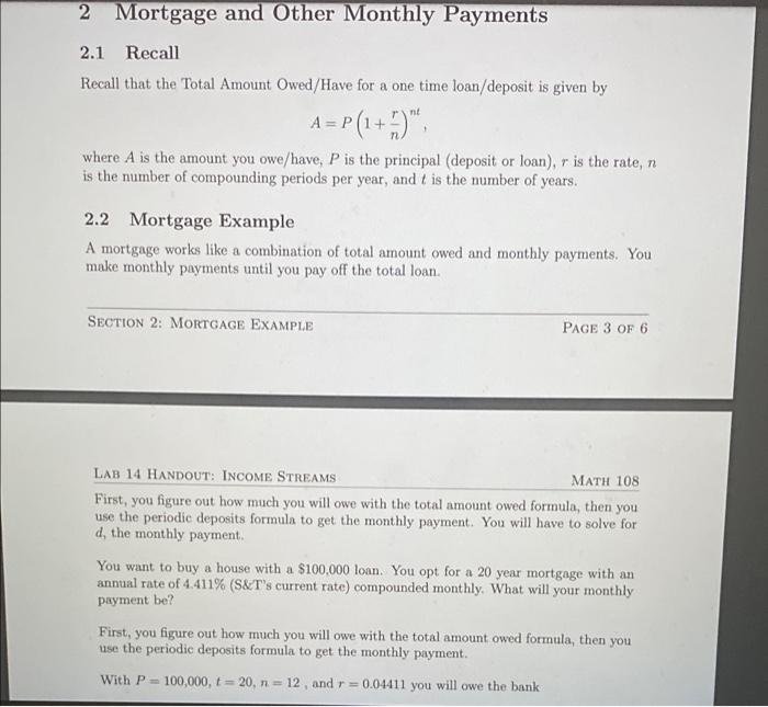 Solved Exercise Set 2. Exercise 2.1. (*See Handout for | Chegg.com