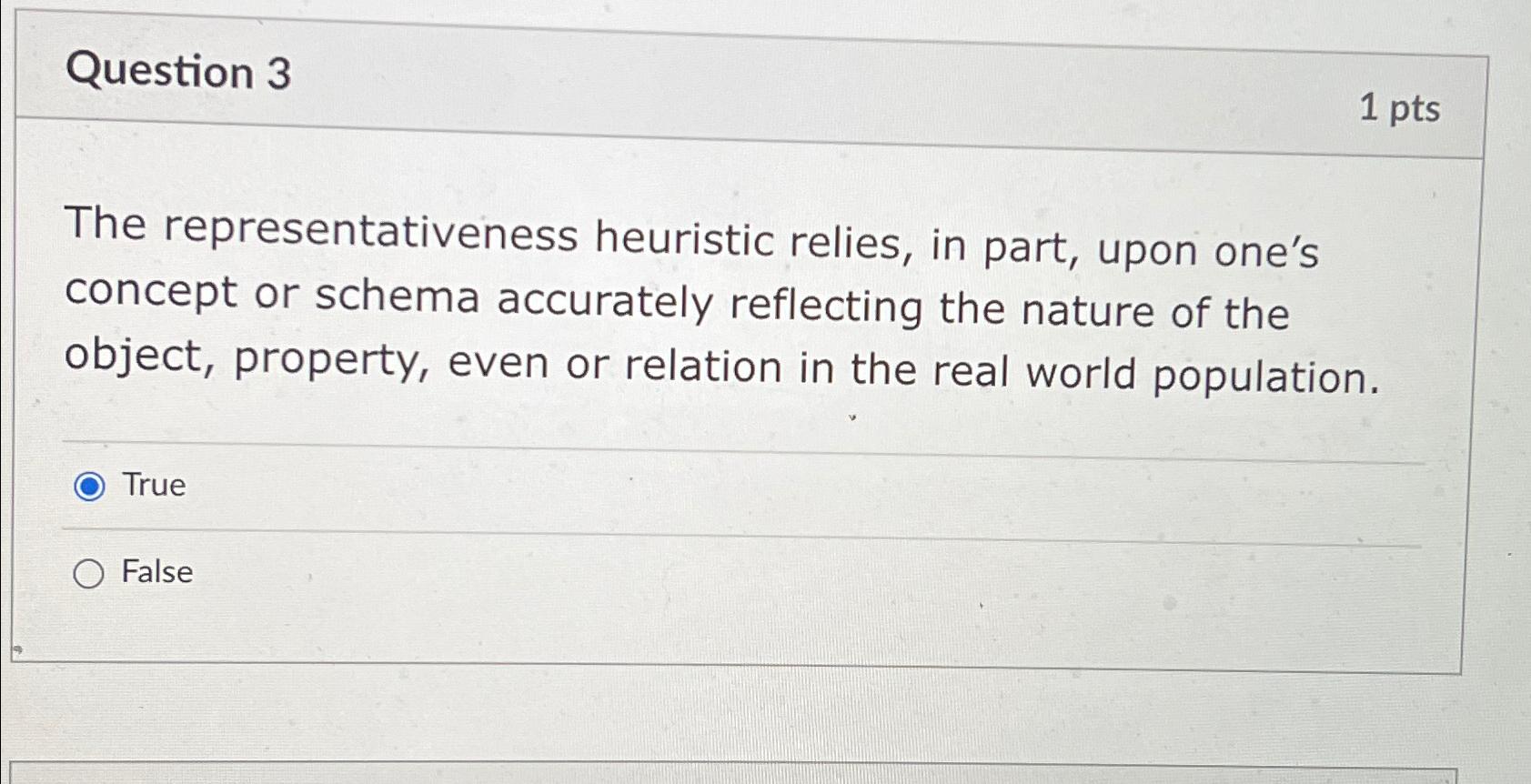 Question 31 ﻿ptsThe representativeness heuristic | Chegg.com