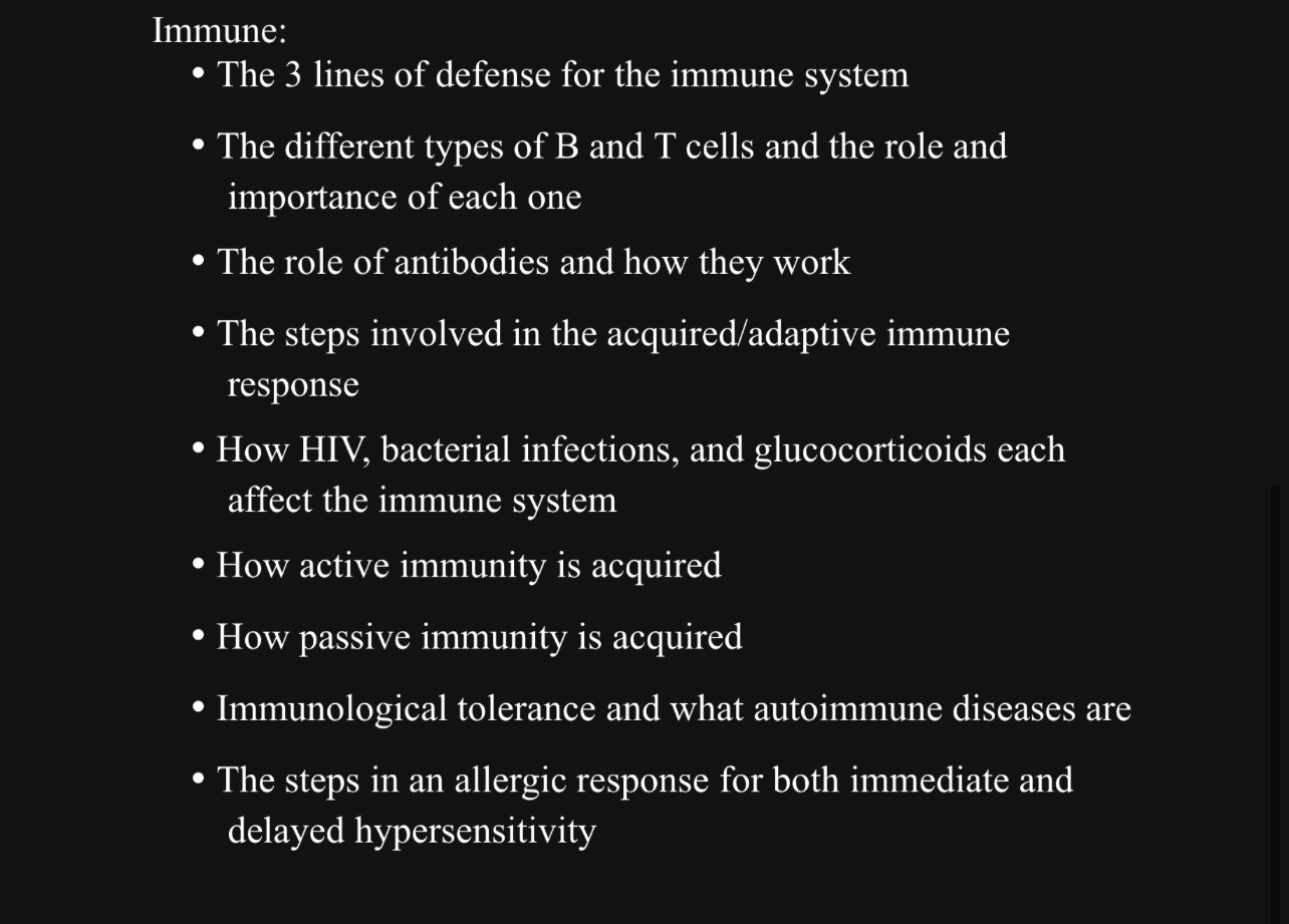 Solved Immune:The 3 ﻿lines of defense for the immune | Chegg.com