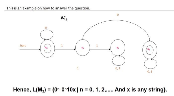 Solved Find the language recognized by the given | Chegg.com