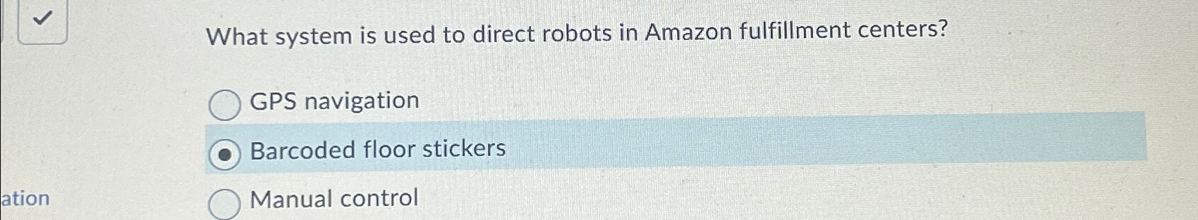 Solved What system is used to direct robots in Amazon | Chegg.com