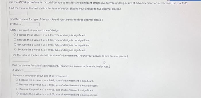 Solved mail-order catalog firm designed a factorial | Chegg.com