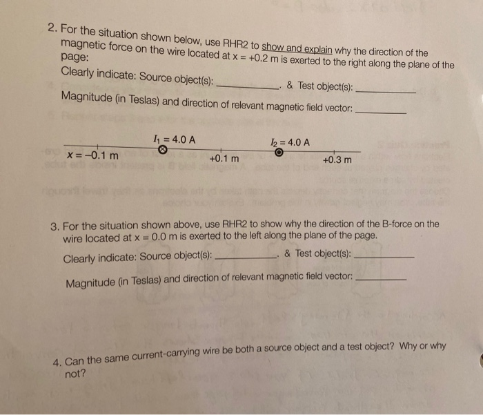 Solved 2. For the situation shown below, use RHR2 to show | Chegg.com