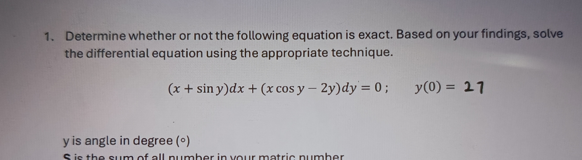 Solved Determine whether or not the following equation is | Chegg.com