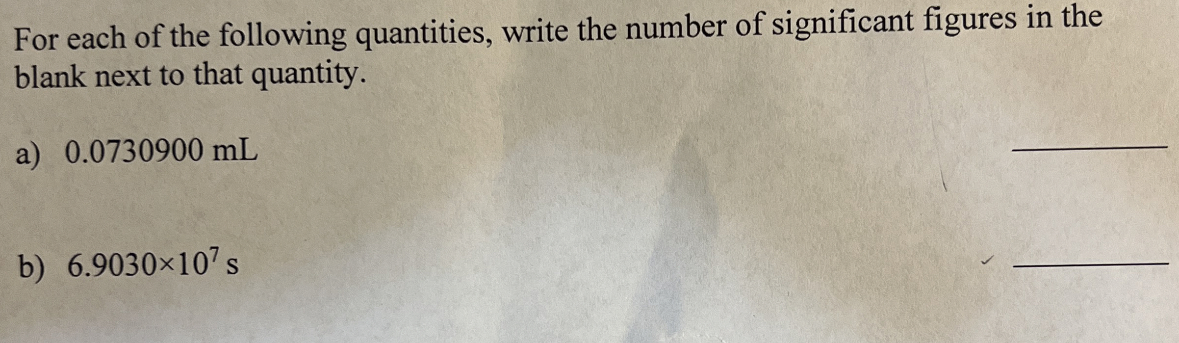 Solved For each of the following quantities, write the | Chegg.com