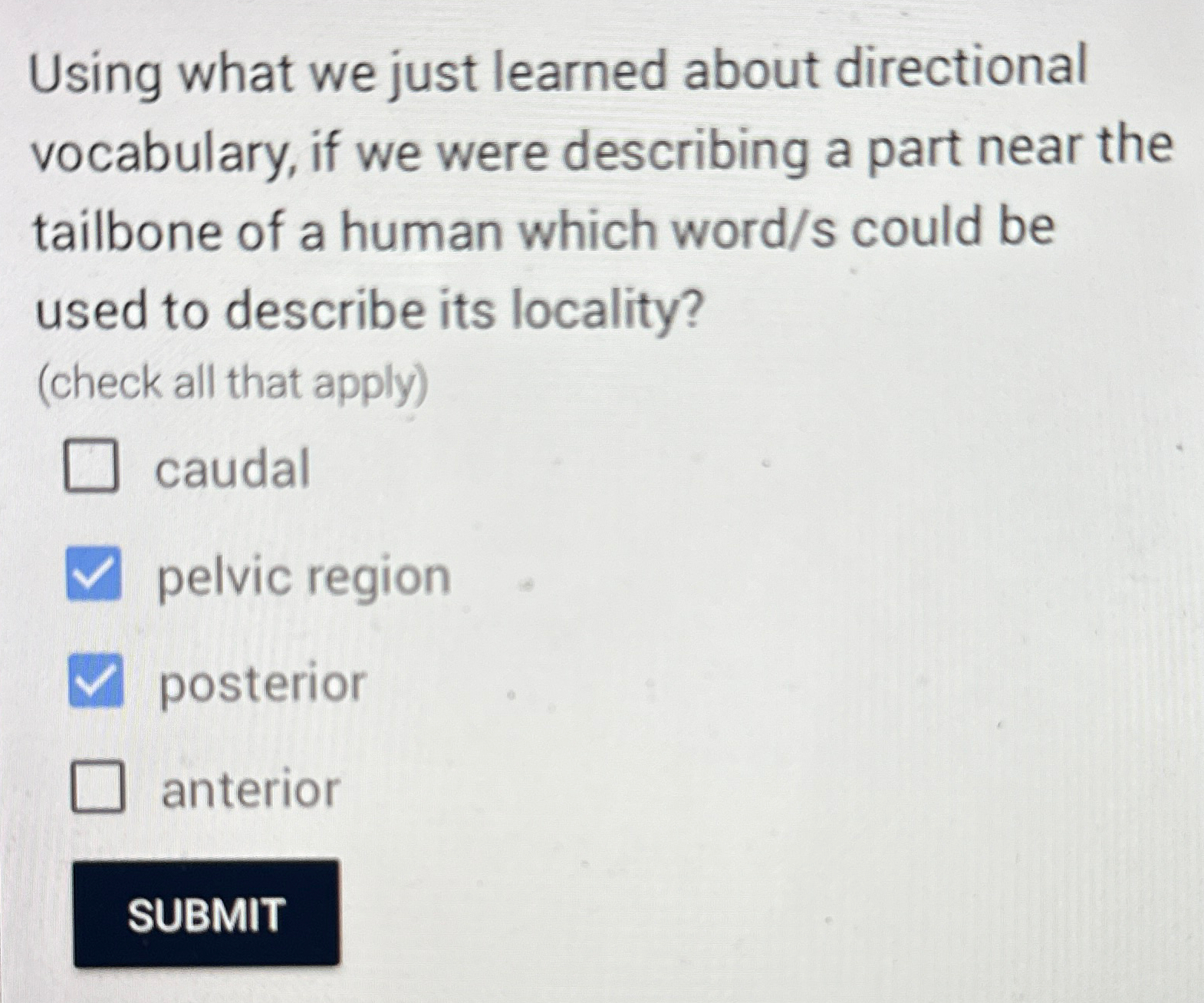 Solved Using what we just learned about directional | Chegg.com