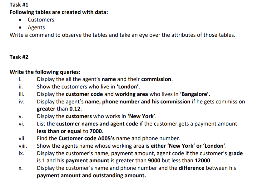 Solved Customers cust name 1 city customer id | grade | | Chegg.com