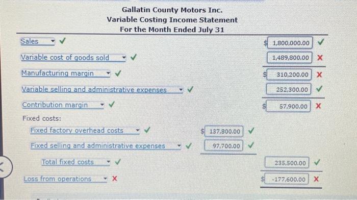 ACC 202 EX.07.02.ALGOB. prepare an income statement | Chegg.com