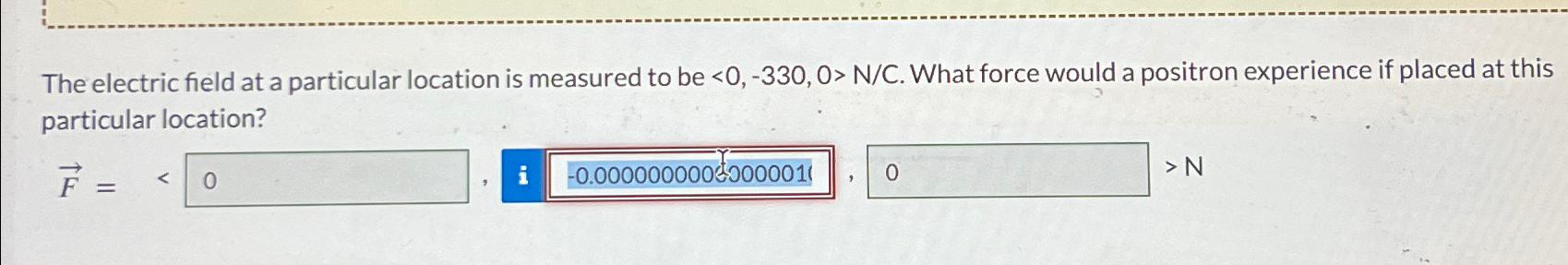 Solved The electric field at a particular location is | Chegg.com