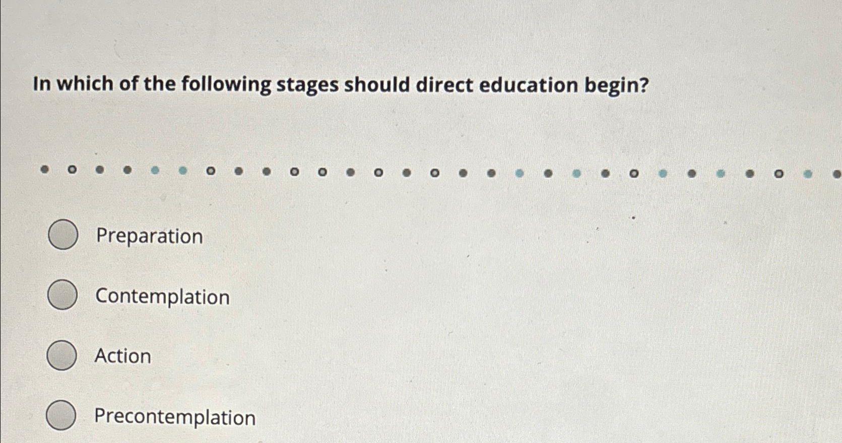 Solved In which of the following stages should direct | Chegg.com
