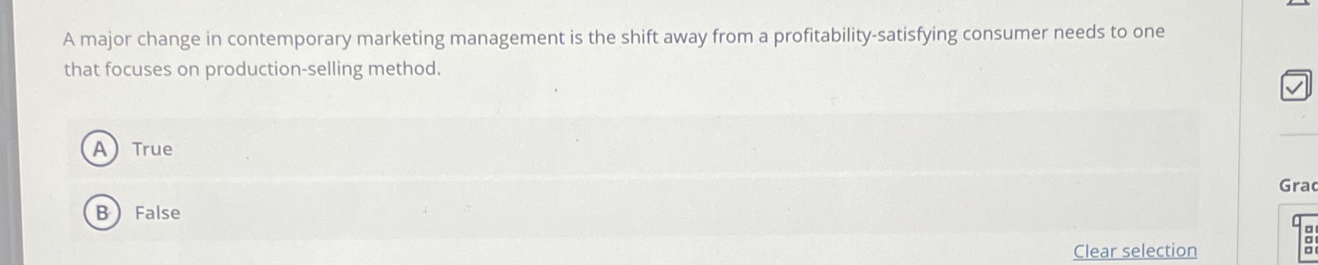 Solved A major change in contemporary marketing management | Chegg.com