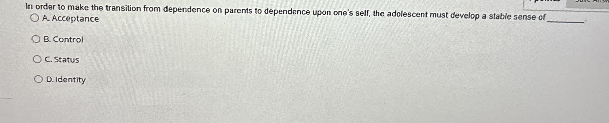 Solved In order to make the transition from dependence on | Chegg.com
