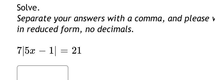 Solved Solve.Separate your answers with a comma, and please | Chegg.com