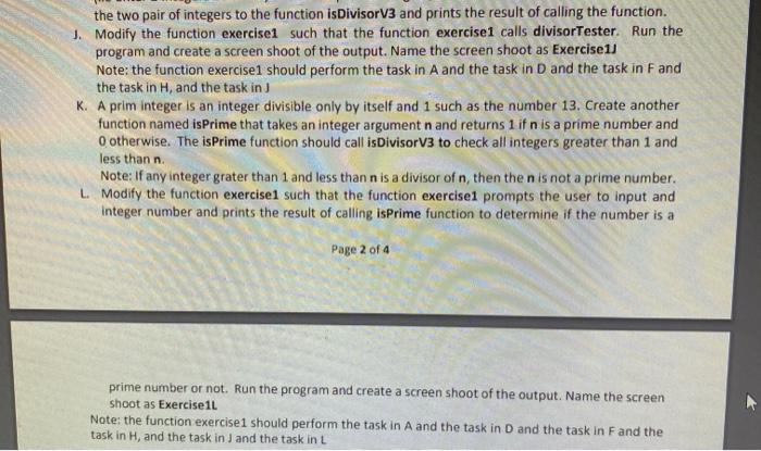 Solved Exercise 1 Exercise Objectives Incremental program | Chegg.com