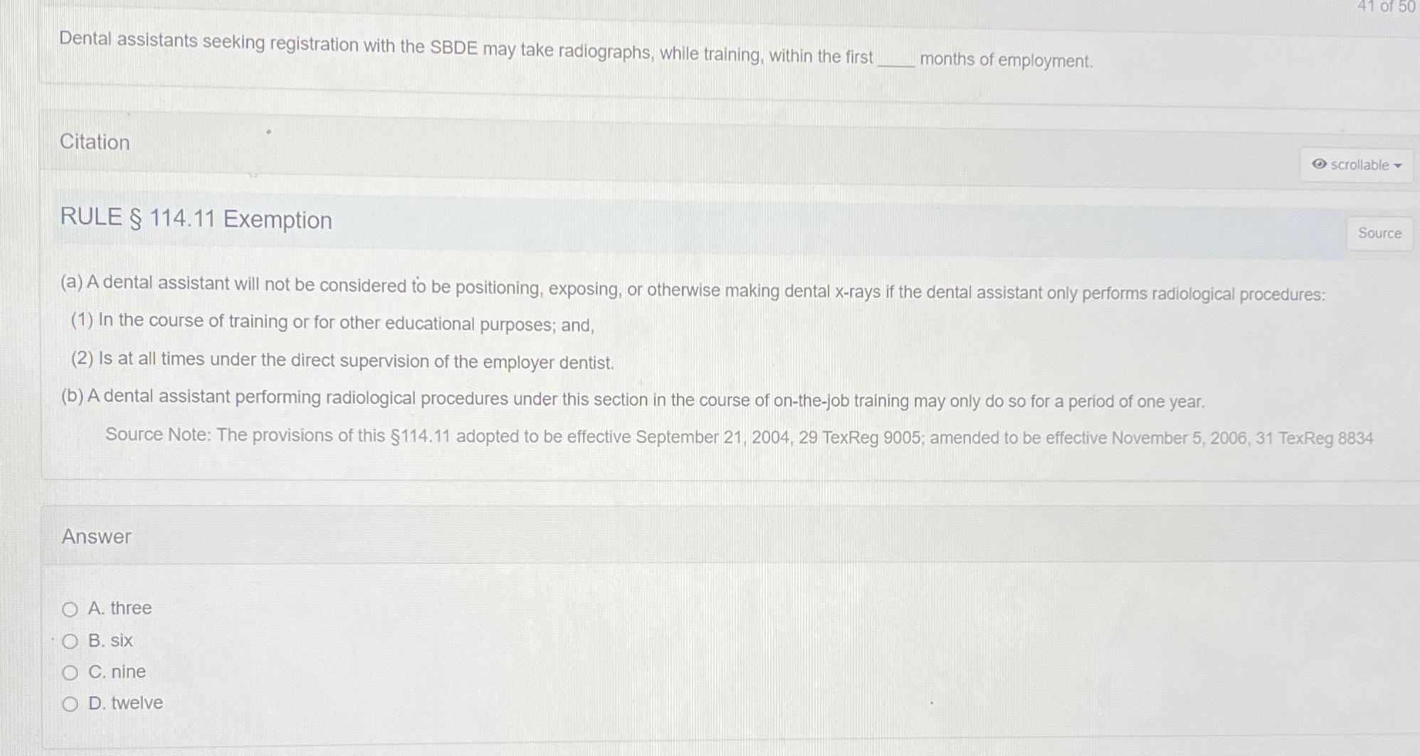 Solved Dental assistants seeking registration with the SBDE | Chegg.com