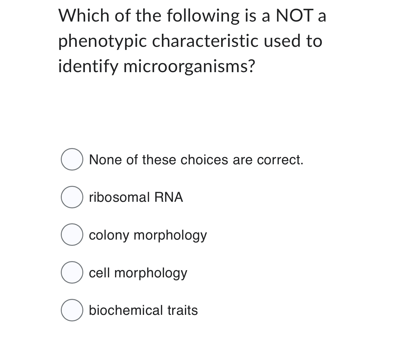 Solved Which of the following is a NOT a phenotypic | Chegg.com