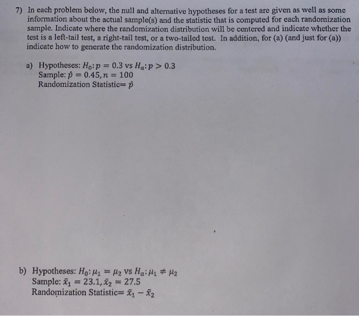 Solved 5 A The Figure Below Shows A Randomization