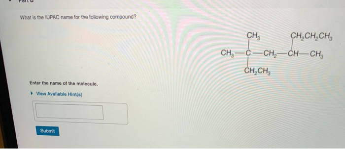 Solved each of the following: Part A CH3 CH3-C-CH3 CH Spell | Chegg.com