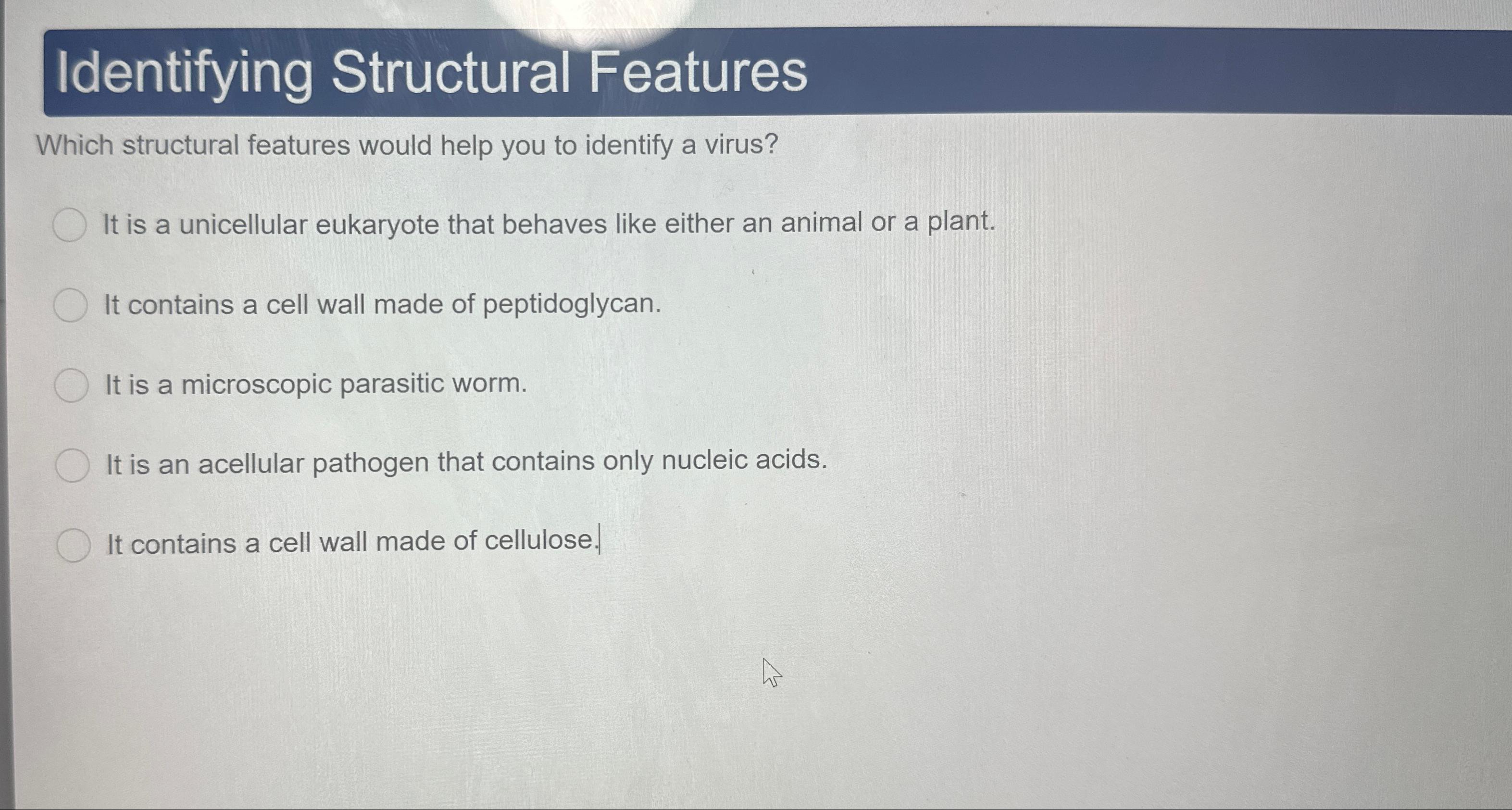 Solved Identifying Structural FeaturesWhich structural | Chegg.com