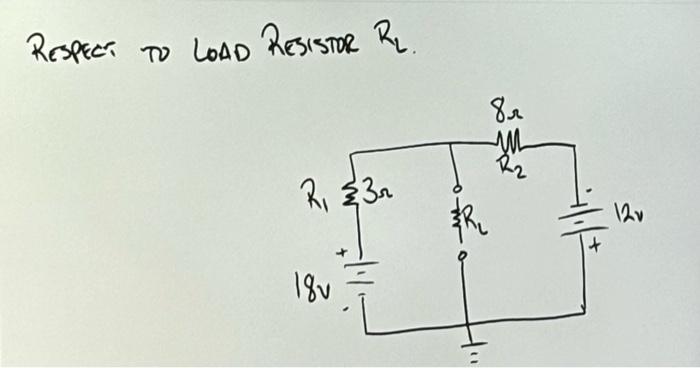 Solved Respeci to loAd Resistor RL | Chegg.com