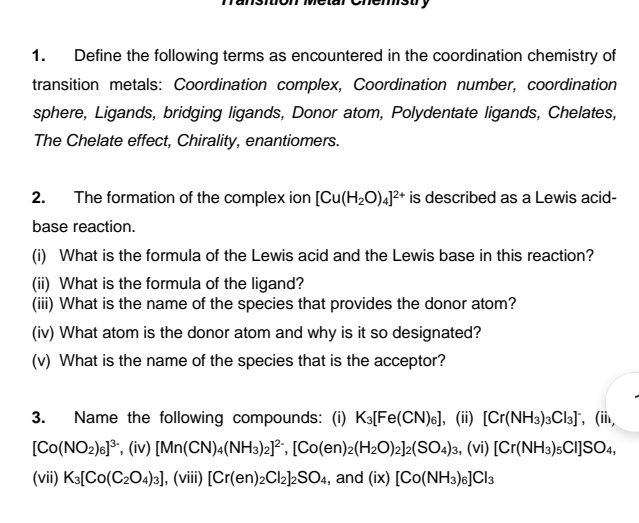 Solved Define the following terms as encountered in the | Chegg.com
