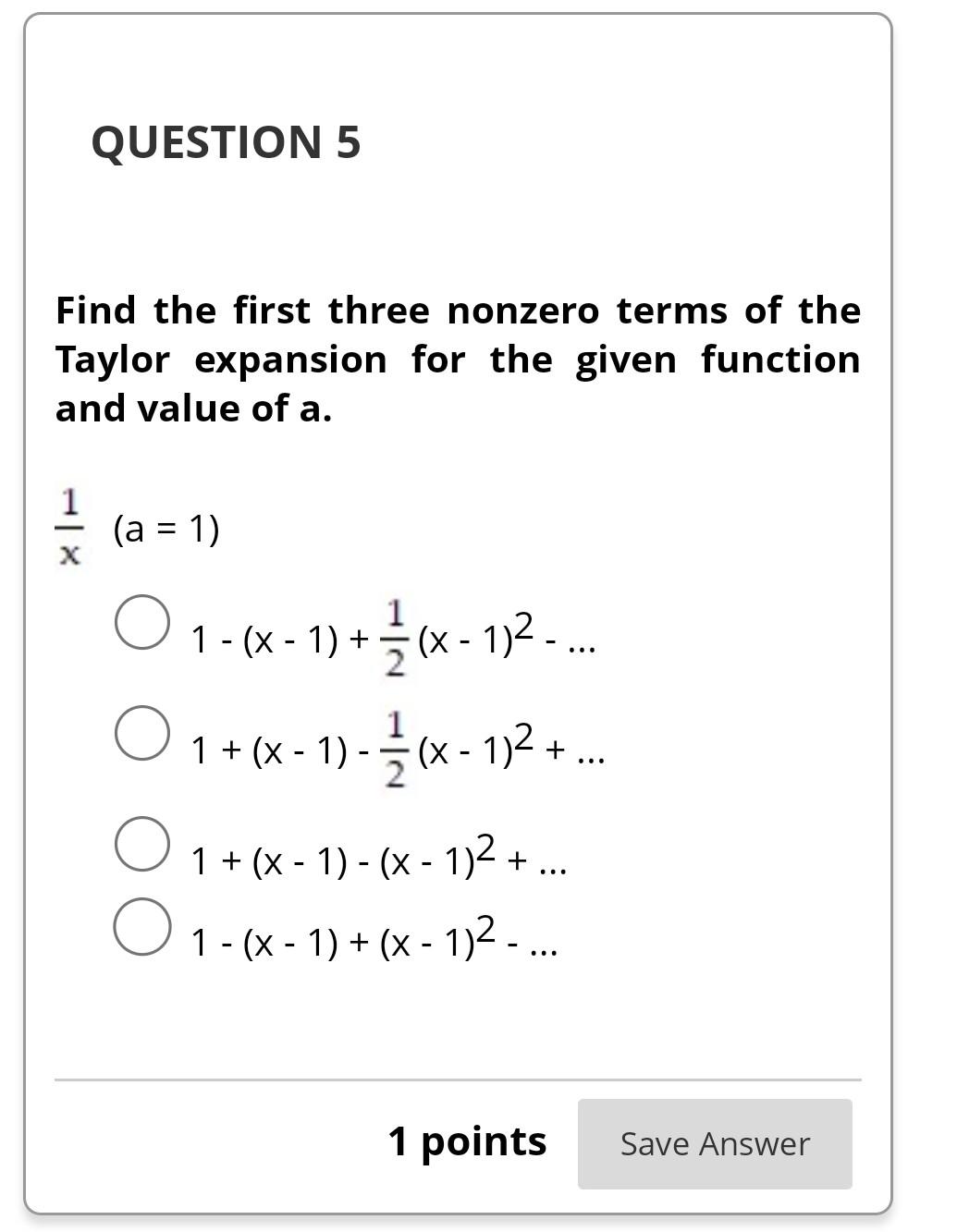 Solved QUESTION 5Find the first three nonzero terms of the | Chegg.com