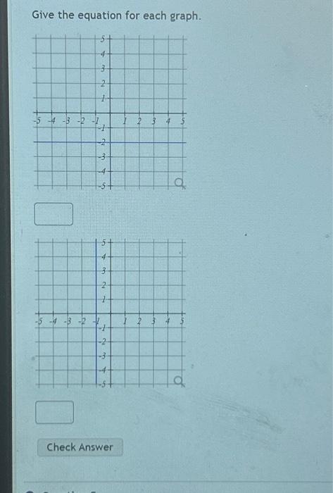 Solved Give the equation for each graph. | Chegg.com