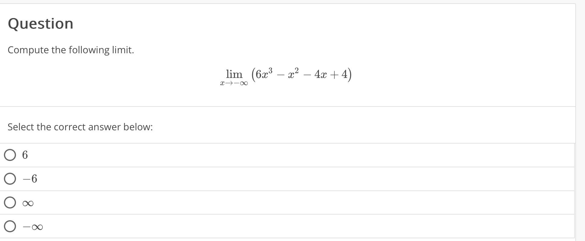 Solved QuestionCompute the following | Chegg.com