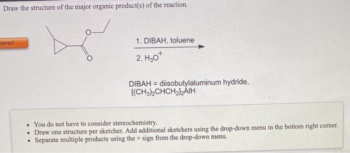 Solved Draw the structure of the major organic product(s) of | Chegg.com