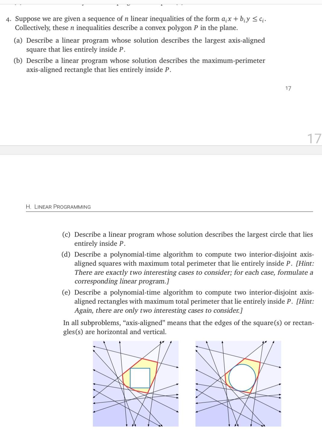 Solved 4. Suppose we are given a sequence of n linear | Chegg.com