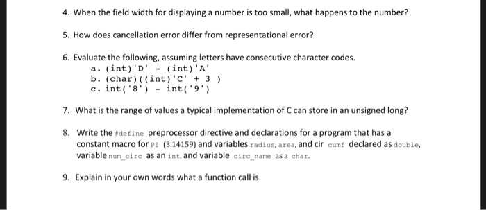 Solved 4. When the field width for displaying a number is | Chegg.com