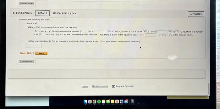 Solved Submit Answer 8. [-/12.5 Points] DETAILS SESSCALCET2 | Chegg.com