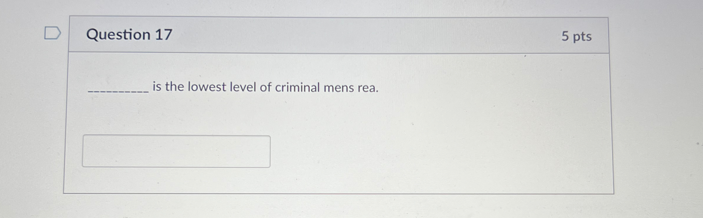 Solved Question 175 ﻿ptsis The Lowest Level Of Criminal Mens 