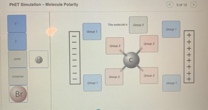 Solved PhET Simulation - Molecule Polarity 5 of 12 Part D In | Chegg.com